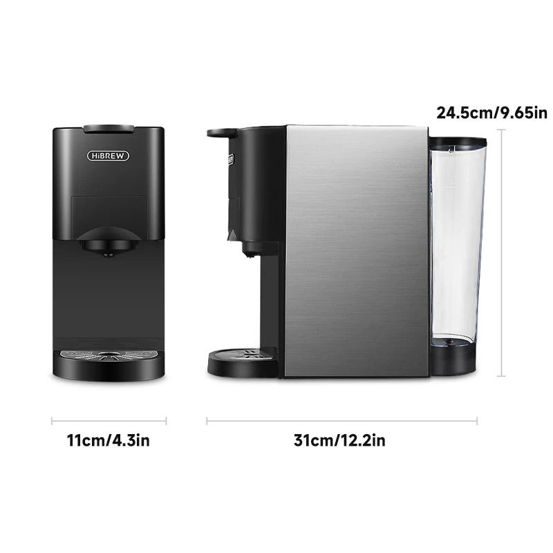 HIBREW 5in1 Coffee Maker: Espresso, Pods & More